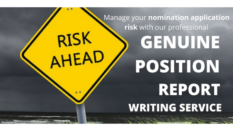 TSS 482 Nomination Required Documents Checklist - SPONSOR CONNECT